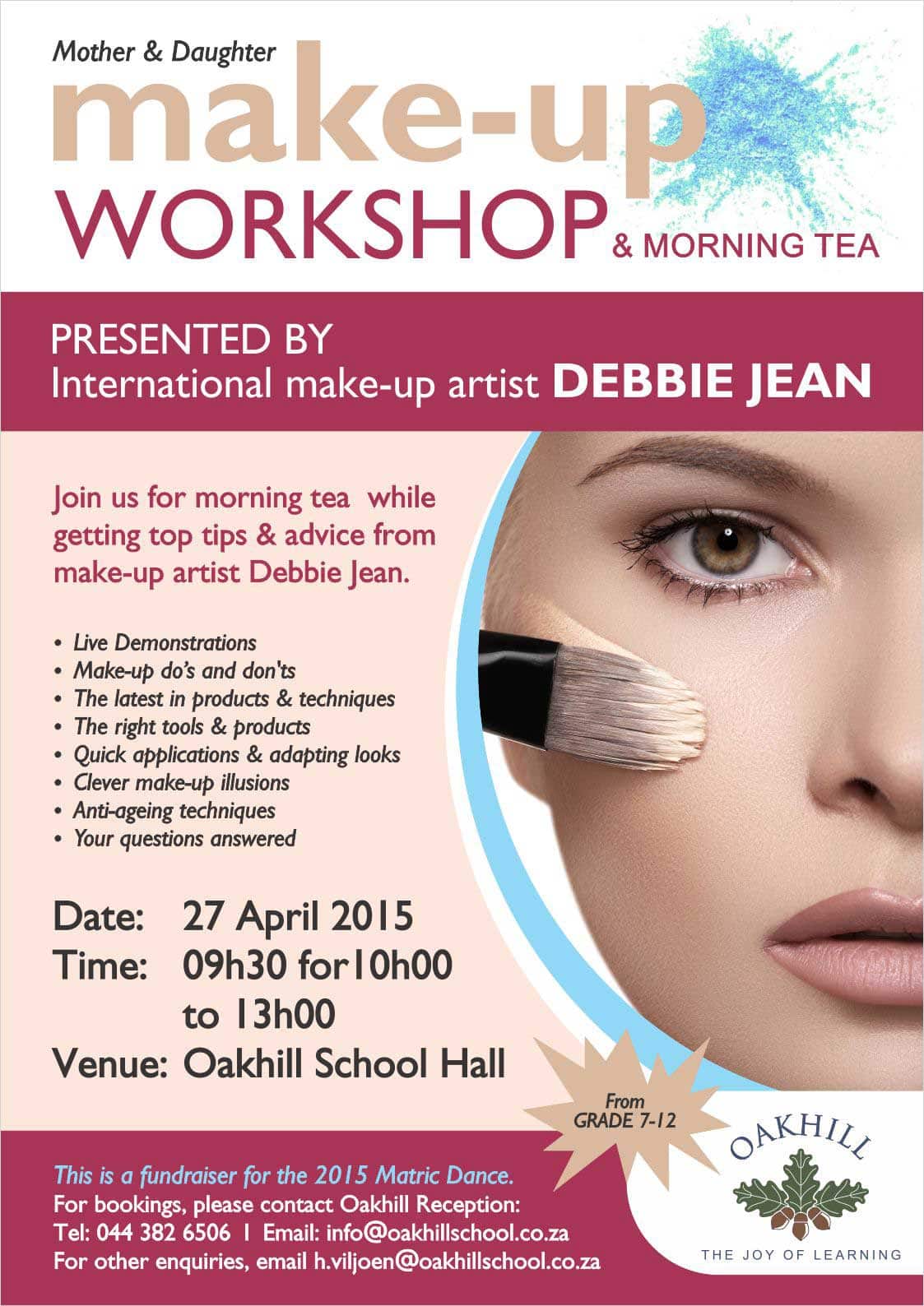 Moms & Daughters Make-up Workshop | Oakhill School Knysna